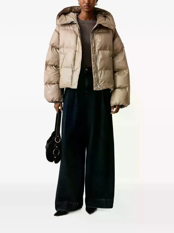 Pinko Technical Canvas Jacket With Hood