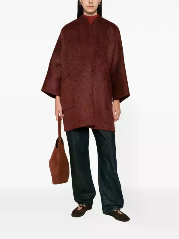 Max Mara Brushed-finish Oversized Coat