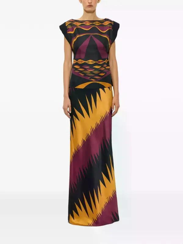 Emilio Pucci Dune Print Silk Top