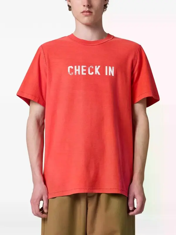 MSGM Slogan-print T-shirt