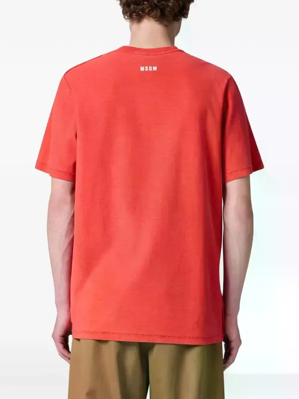 MSGM Slogan-print T-shirt