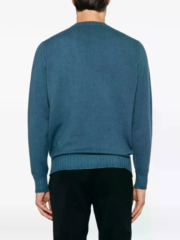 FILIPPO DE LAURENTIIS Crew-neck Ribbed-trim Sweater