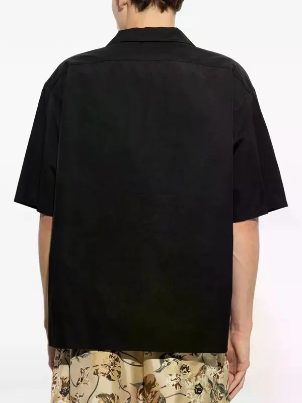 Kenzo Wildflower Floral-embroidered Camp-collar Shirt