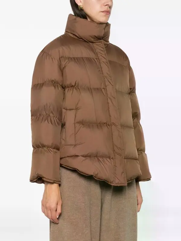 Max Mara Quilted Puffer Jacket - Brown