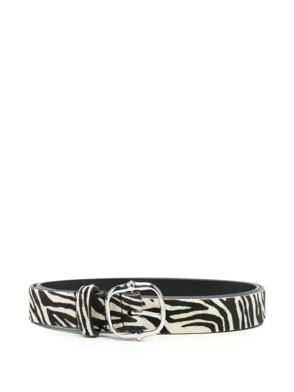 Isabel Marant Étoile Depson Zebra-print Belt - Neutrals