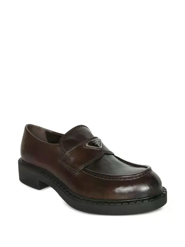 Prada Logo-plaque Chunky Loafers