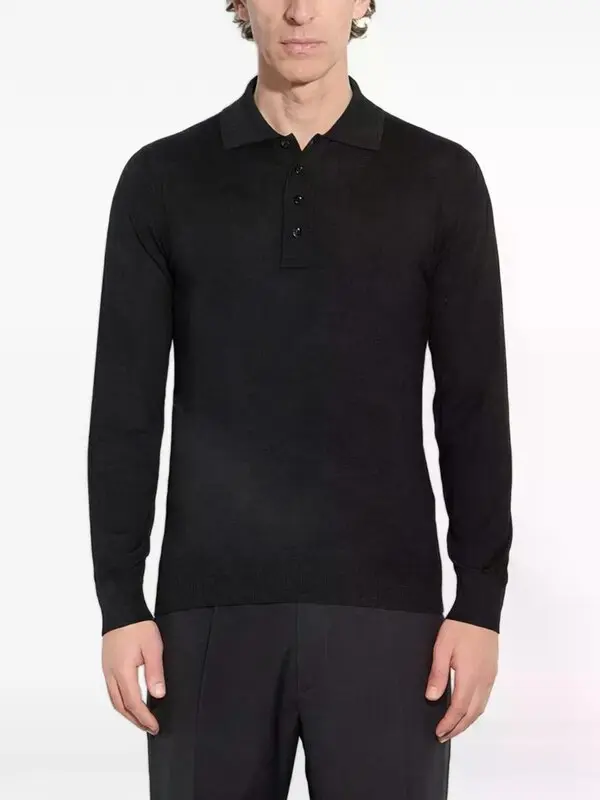 PAOLO PECORA Merino-wool Polo Shirt