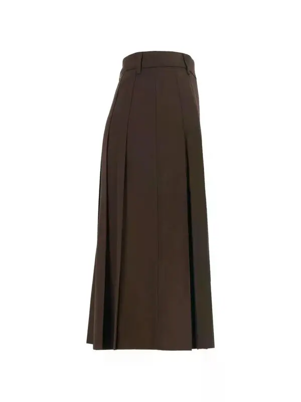 DUNST Pleated Midi Skirt