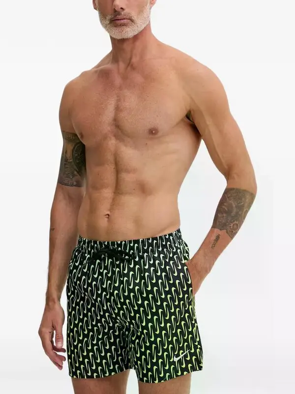 Nike Swoosh-print Swim Shorts