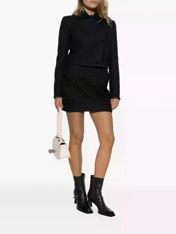 Alexander McQueen Asymmetrical Tweed Jacket