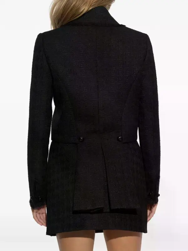 Alexander McQueen Asymmetrical Tweed Jacket