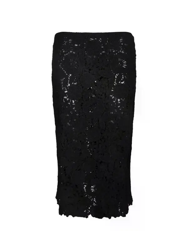 ERMANNO FIRENZE Floral Lace Skirt