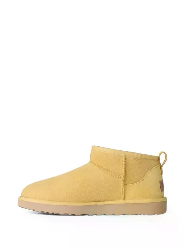 UGG Classic Ultra Mini Suede Slip-on Boots - Yellow