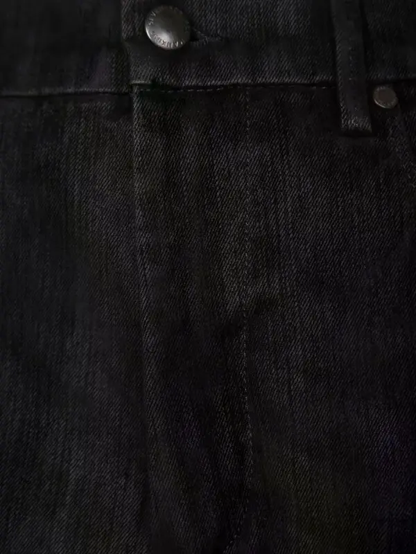 7 For All Mankind Faded Straight-leg Jeans
