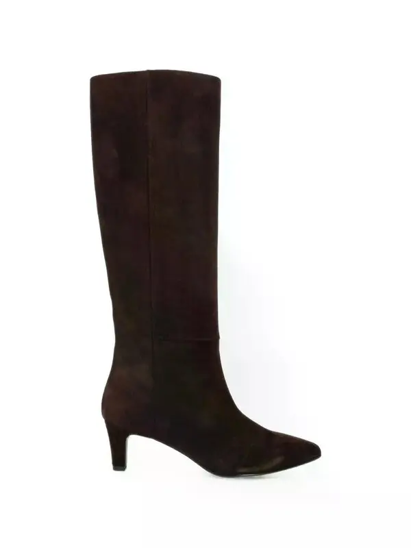 VIA ROMA 15 Pointed-toe Suede Boots - Brown