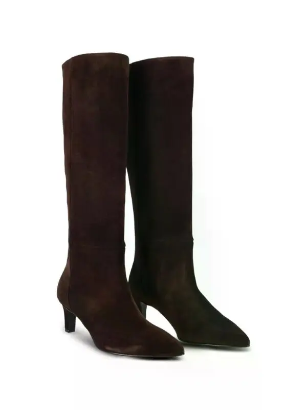 VIA ROMA 15 Pointed-toe Suede Boots