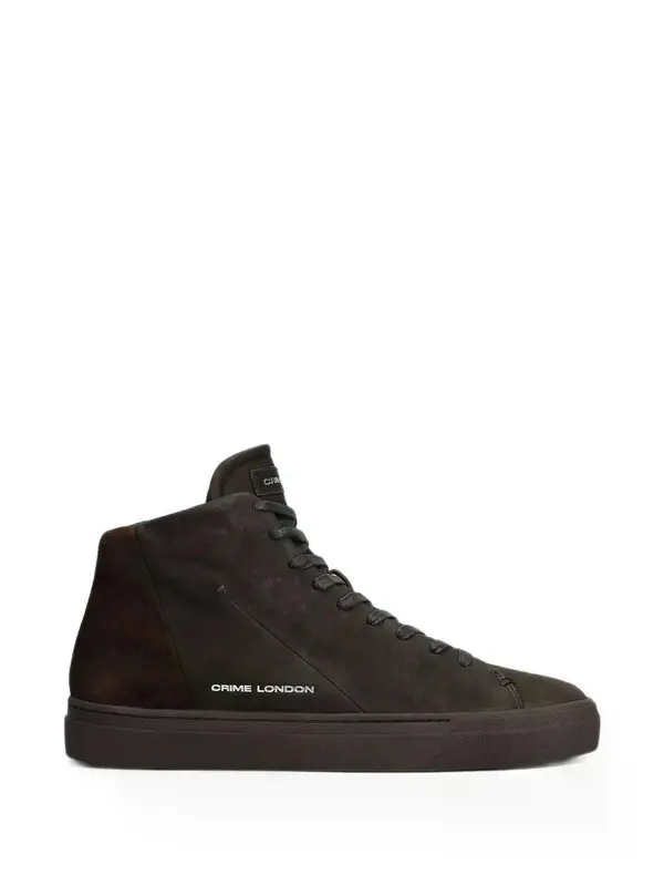 CRIME LONDON Kane Side-zip High-top Sneakers