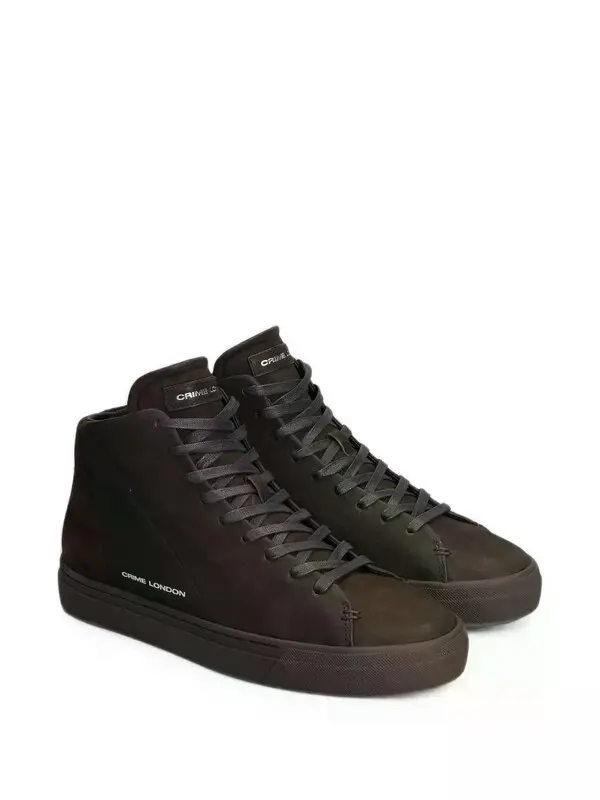 CRIME LONDON Kane Side-zip High-top Sneakers
