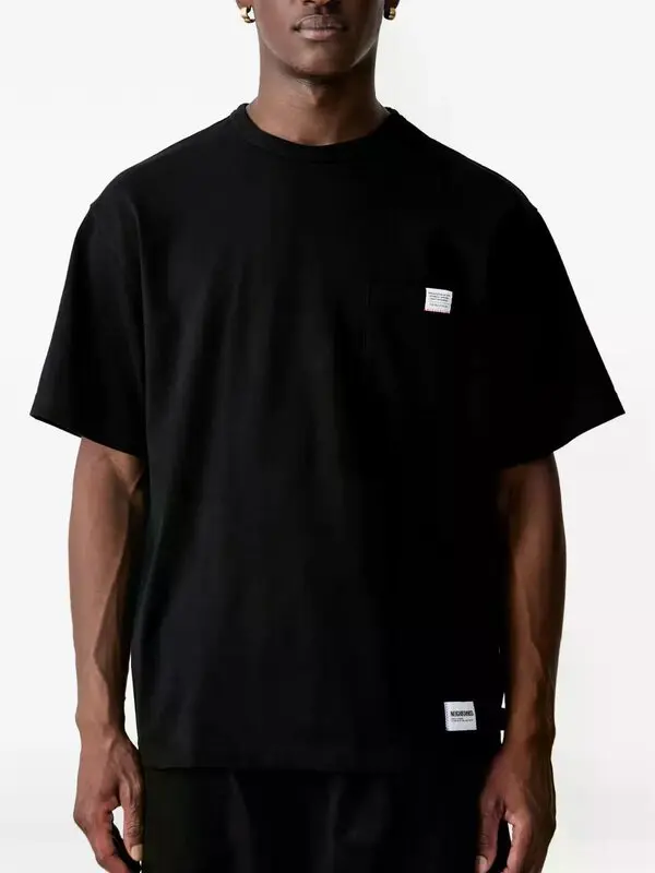 NEIGHBORHOOD Logo-patch Chest-pocket T-shirt