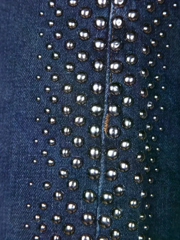 7 For All Mankind Stud-embellished Stovepipe Jeans