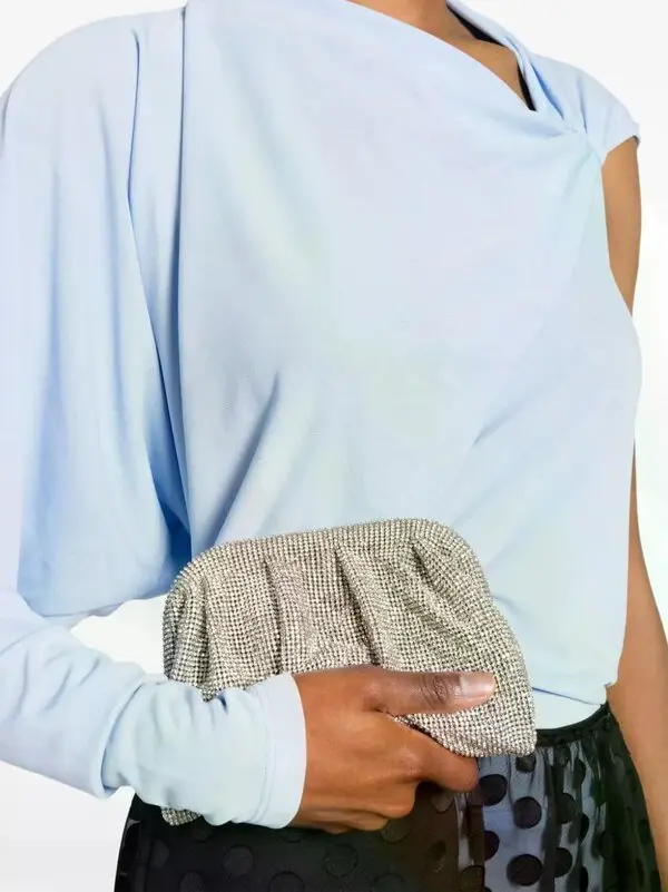 Benedetta Bruzziches La Petite Venus Crystal-embellished Clutch Bag - Silver