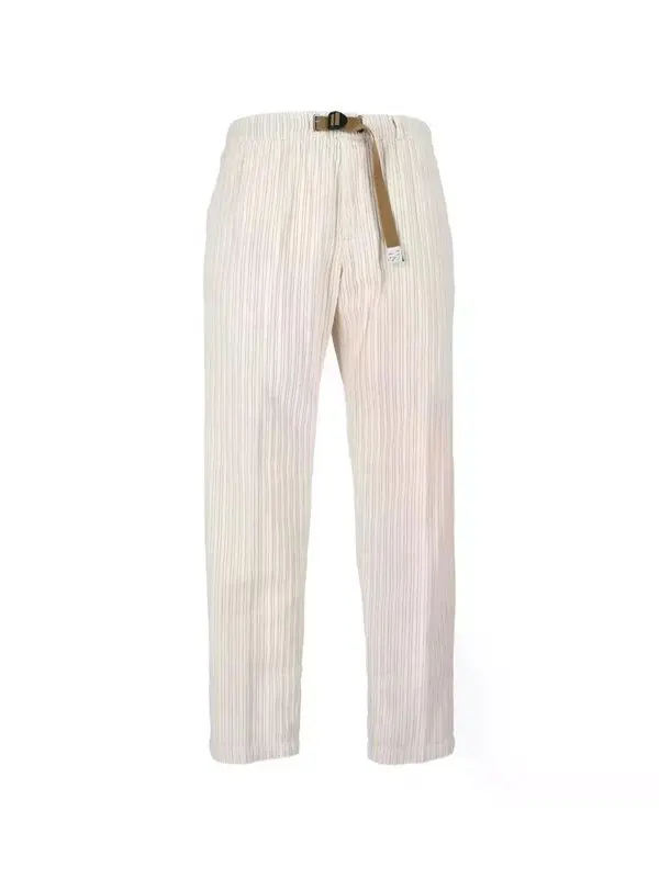 WHITE SAND Wide-stripe Corduroy Trousers