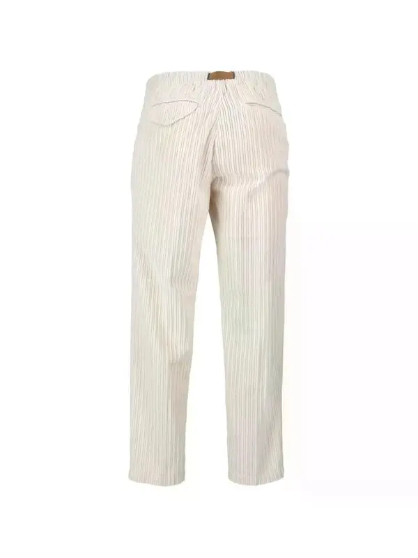 WHITE SAND Wide-stripe Corduroy Trousers
