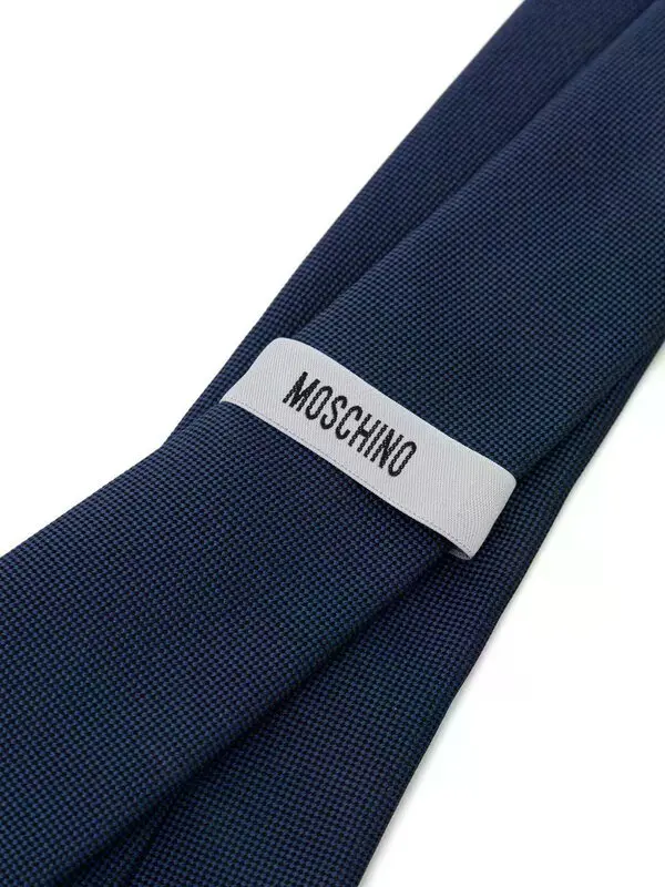Moschino Teddy Bear Embroidered Tie