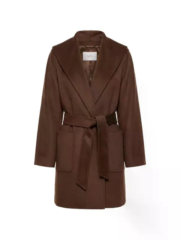 Max Mara Belted Hooded Coat