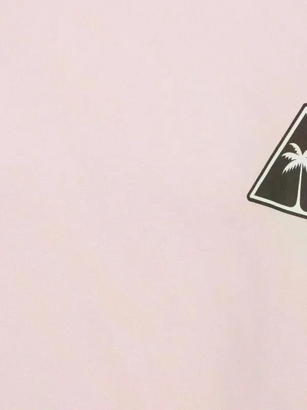 Palm Angels Printed Jersey Hoodie - Pink