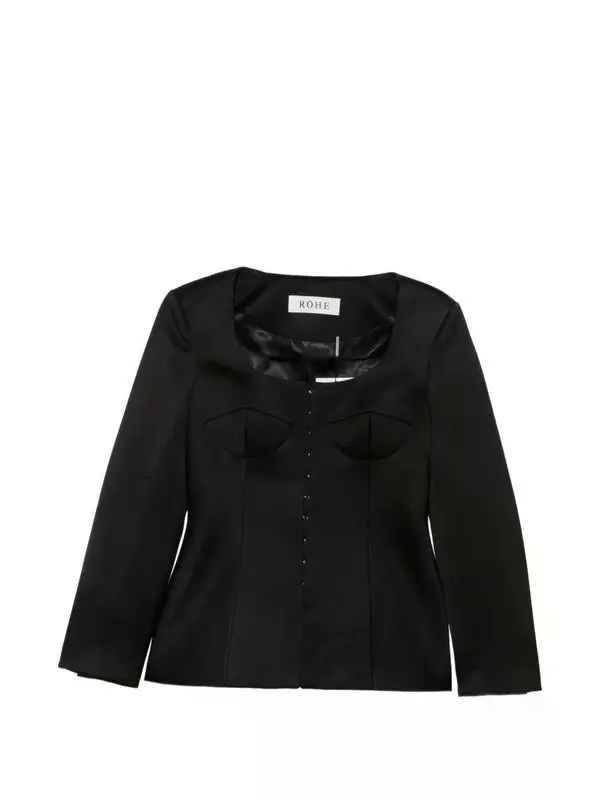 RÓHE Corset-style Hook-and-eye Jacket