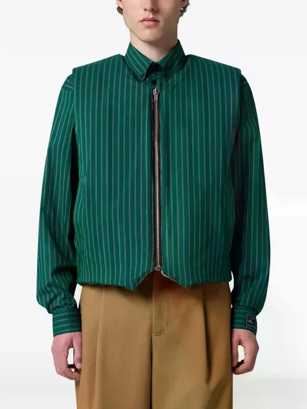 MSGM Pinstripe-pattern Reversible Gilet