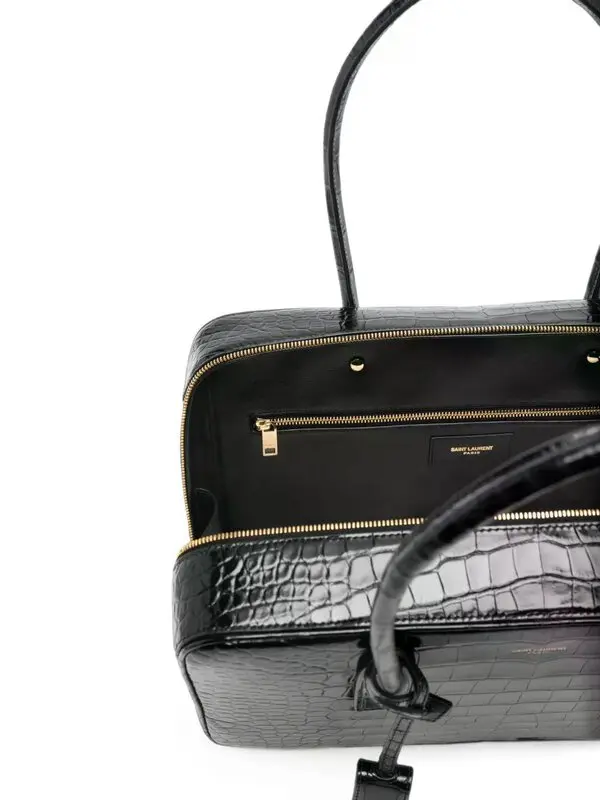Saint Laurent Sac De Jour Croc-effect Shoulder Bag