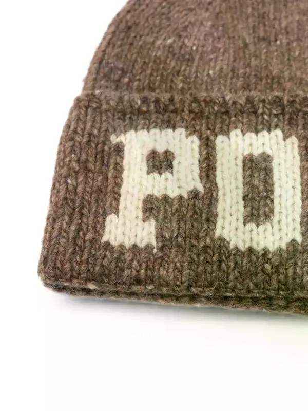 Polo Ralph Lauren Logo-intarsia Chunky-knit Beanie Hat