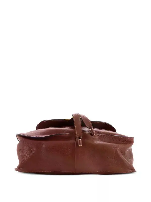 Chloé Marcie Leather Medium Shoulder Bag - Brown