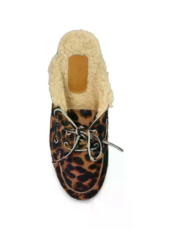 POSA Boat Leopard-print Slides