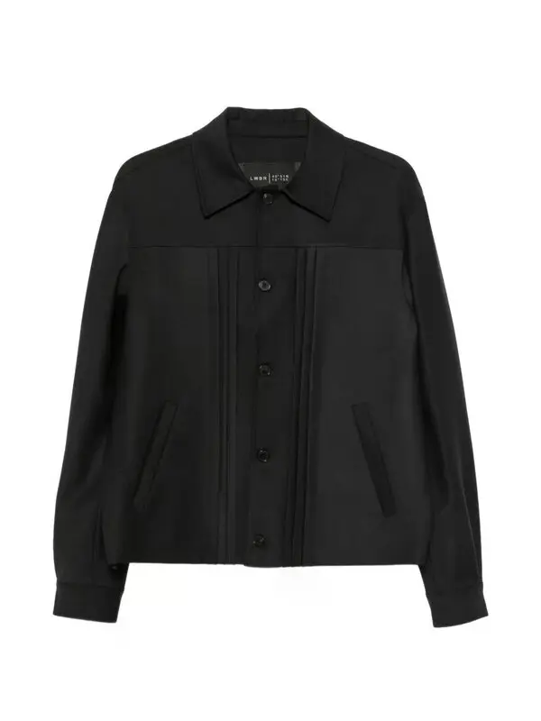 LOW BRAND Fold Pleated Button-up Jacket