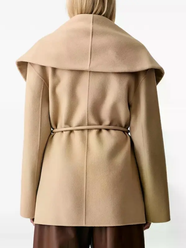 Sportmax Uguale Belted Shawl-collar Jacket