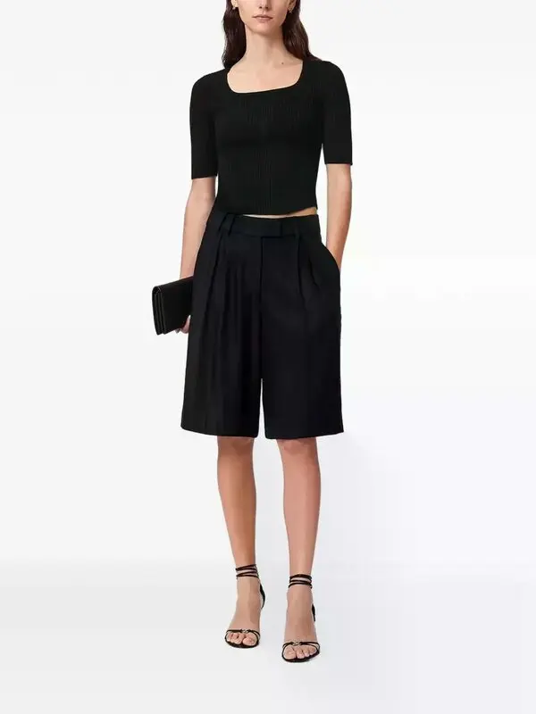 ALLSAINTS Ribbed-knit Square-neck Top