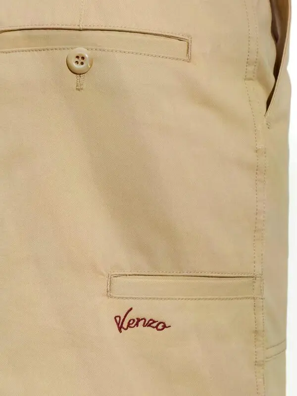 Kenzo Front-slit Cotton Skirt