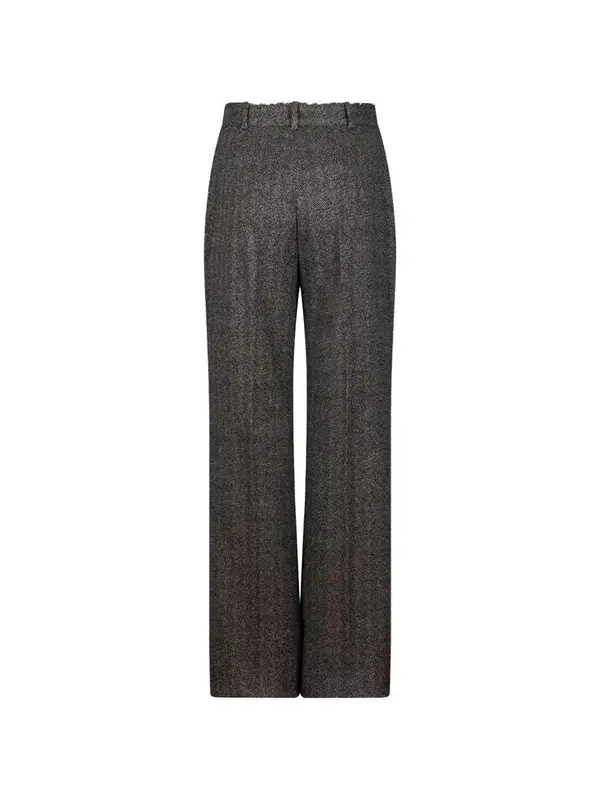 Max Mara Herringbone-pattern Trousers