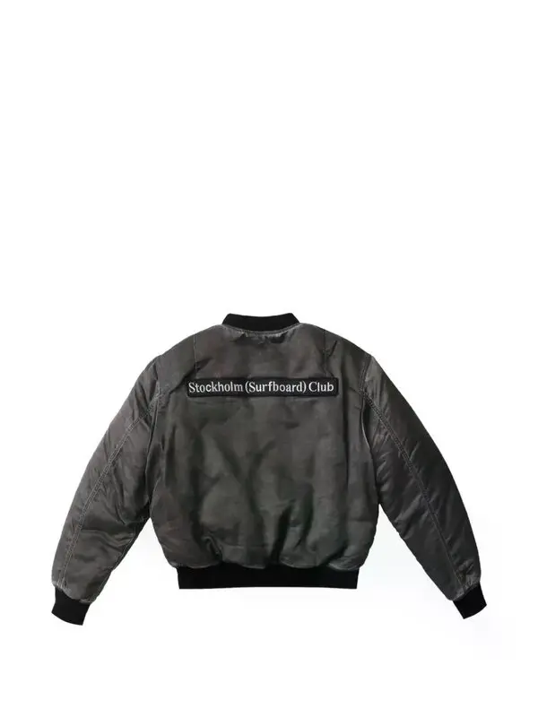 STOCKHOLM SURFBOARD CLUB Logo-patch Bomber Jacket