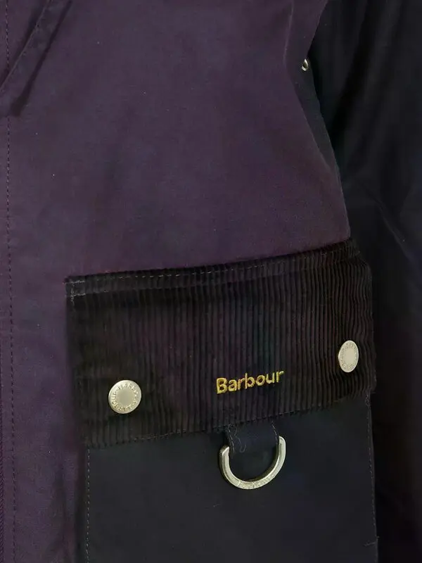 Barbour Carville Corduroy-trim Hooded Parka