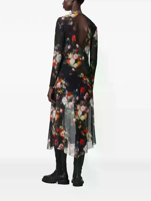 ALLSAINTS Floral-print Asymmetric Dress