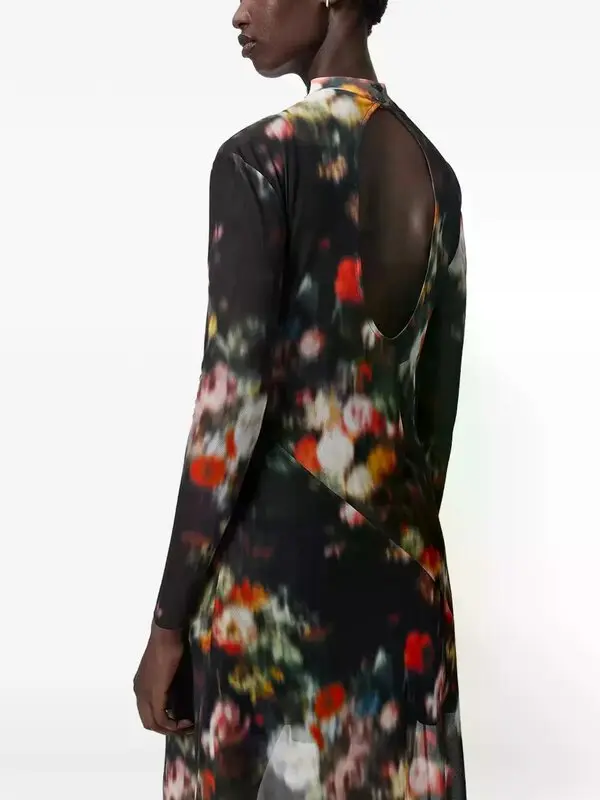ALLSAINTS Floral-print Asymmetric Dress