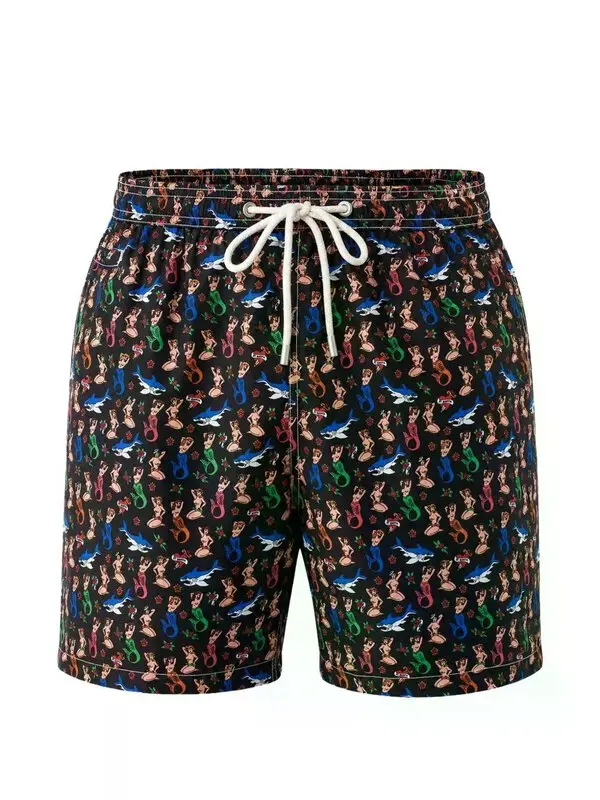 MC2 SAINT BARTH Lighting Tattoo-print Swim Shorts