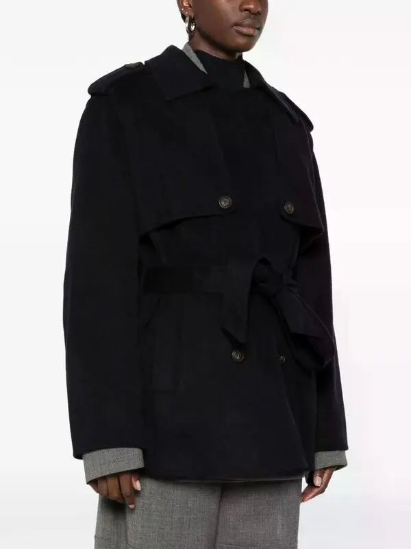 IVY OAK Belted Double-breasted Jacket