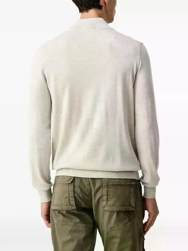 AERONAUTICA MILITARE Logo-embroidered Button-up Sweater