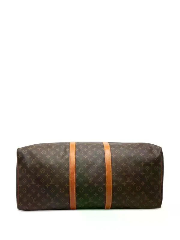 LOUIS VUITTON 1987 Monogram Keepall 60 Travel Bag - Brown