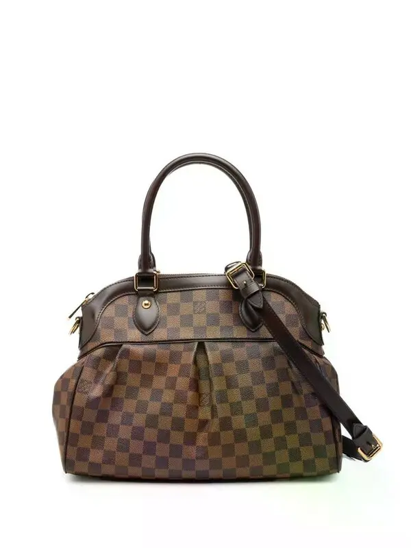 LOUIS VUITTON 2012 Damier Ebene Trevi Pm Satchel - Brown